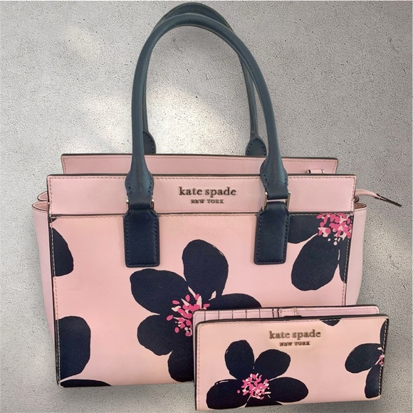 kate spade | Bags | Kate Spade Cameron Grand Floral Satchel Matching ...